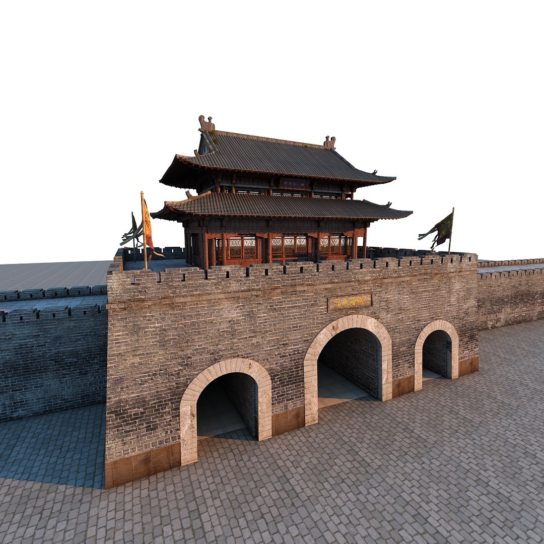 Gate of Ancient Architecture 2 model - TurboSquid 1807101