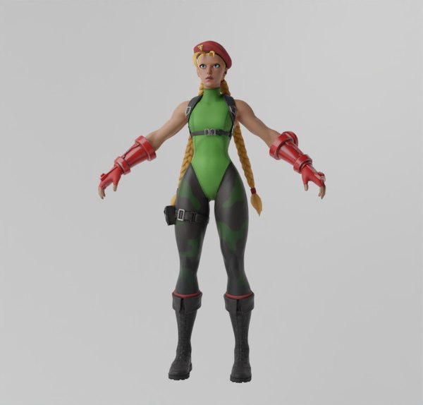 Cammy Lowpoly Rigged 3D - TurboSquid 2034493