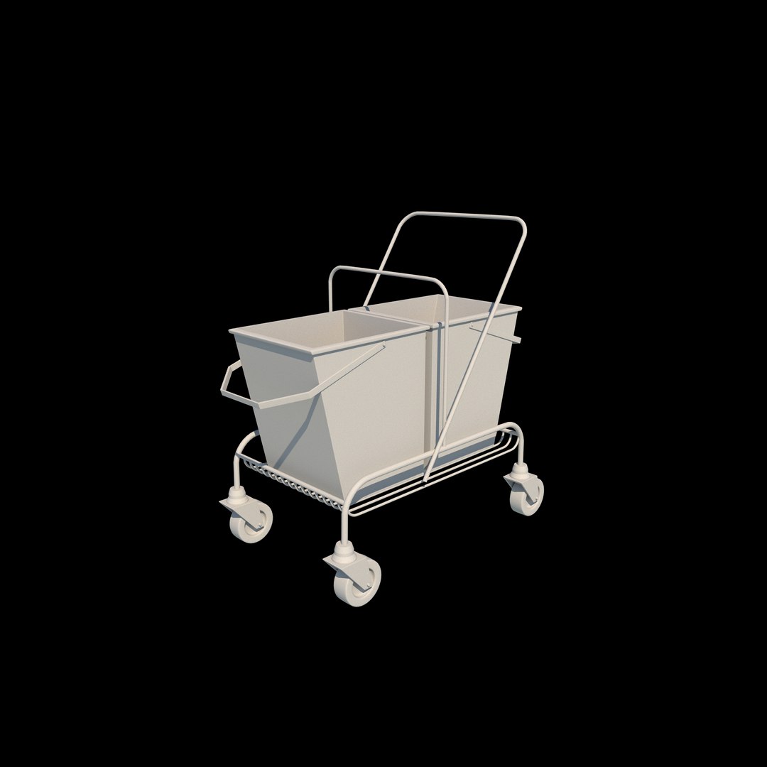 Double Bucket Trolley 3D Model Model - TurboSquid 2337719