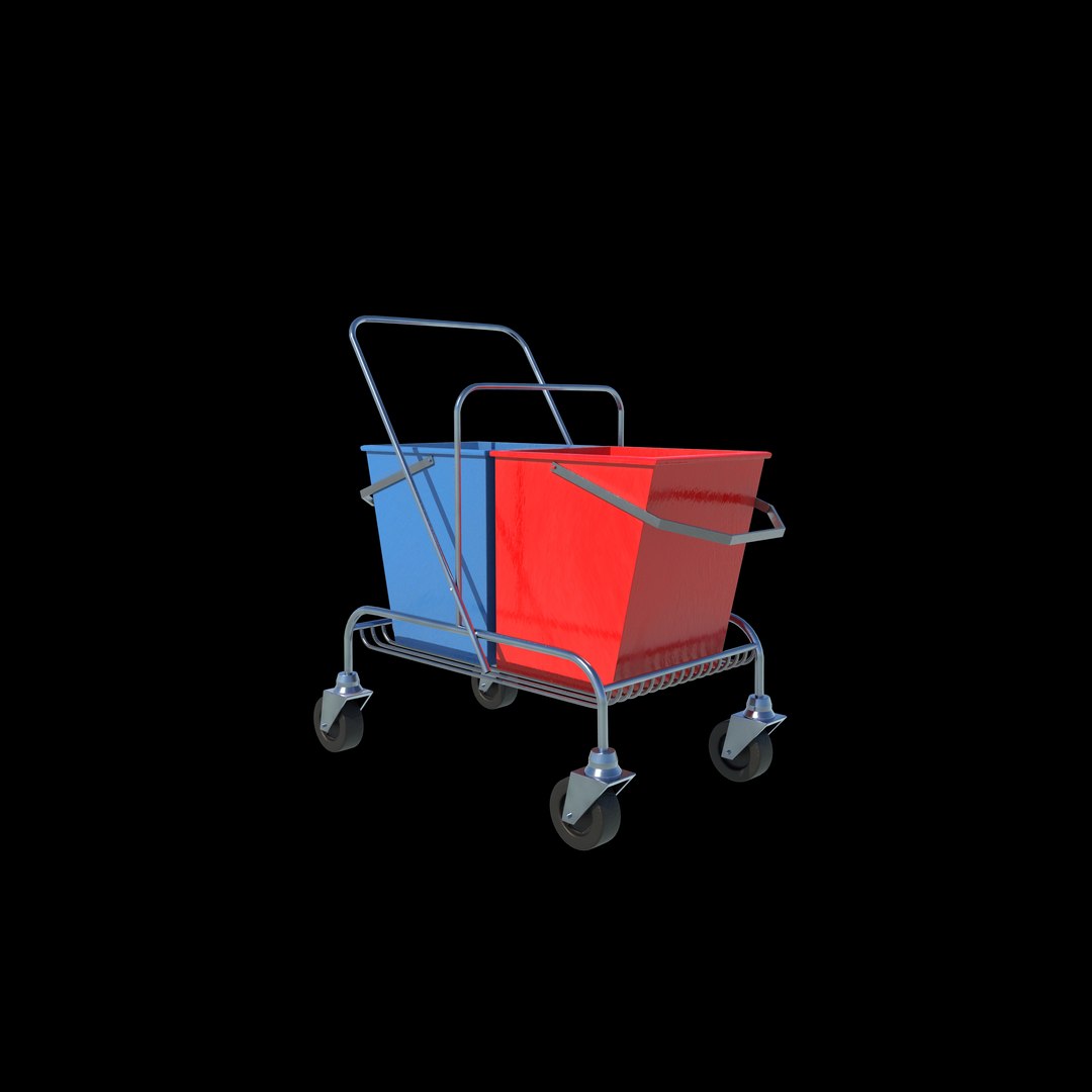 Double Bucket Trolley 3D Model Model - TurboSquid 2337719
