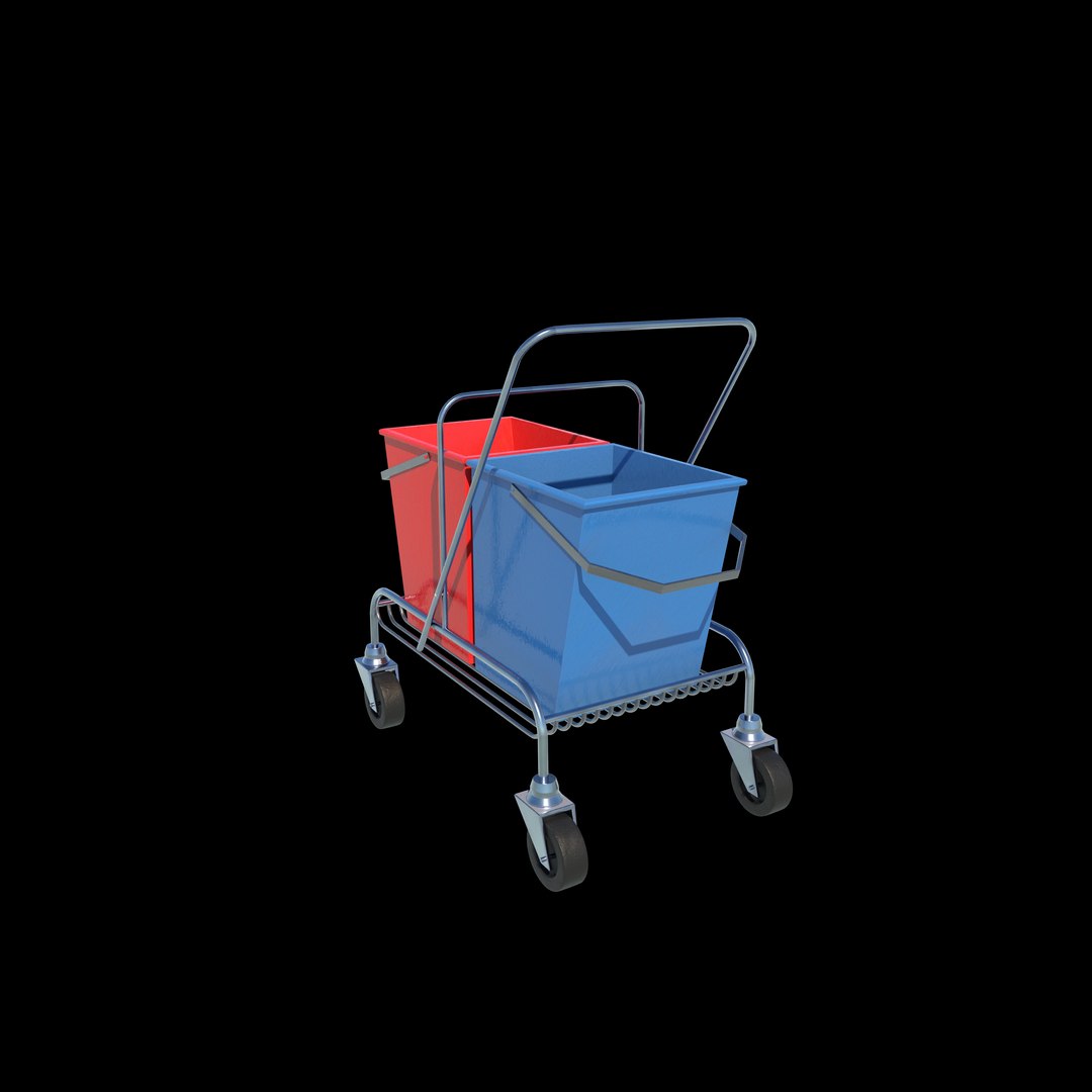 Double Bucket Trolley 3D Model Model - TurboSquid 2337719