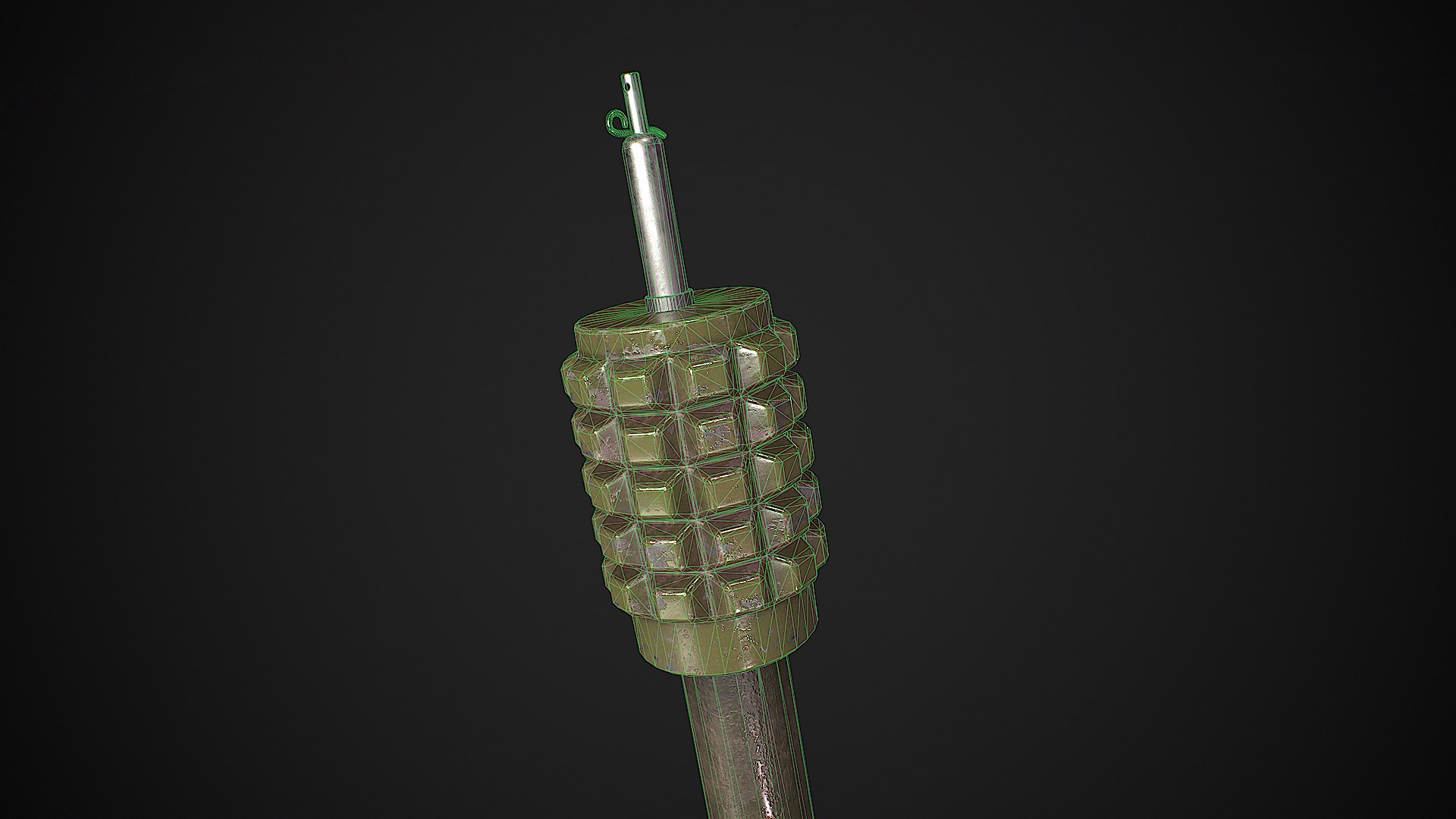 Soviet Anti-Personnel Fragmentation Landmine Barrage POM3-2M Low-poly ...