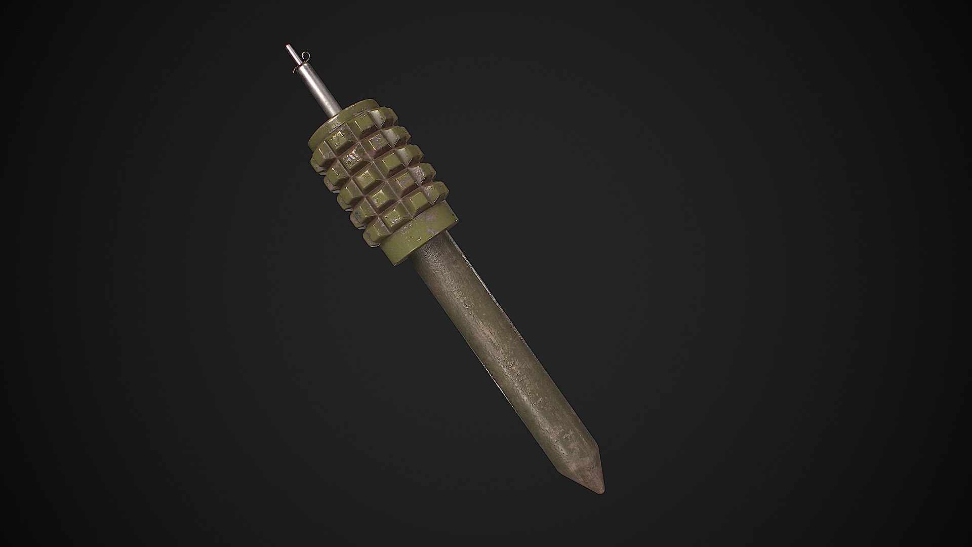 Soviet Anti-Personnel Fragmentation Landmine Barrage POM3-2M Low-poly ...