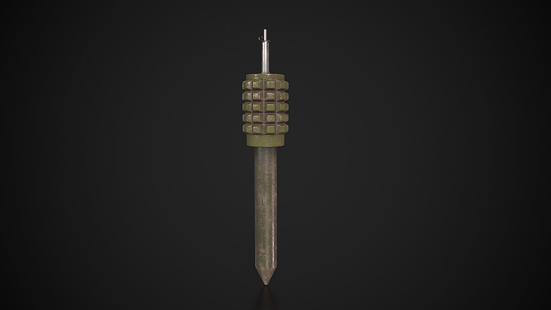 Soviet Anti-Personnel Fragmentation Landmine Barrage POM3-2M Low-poly ...