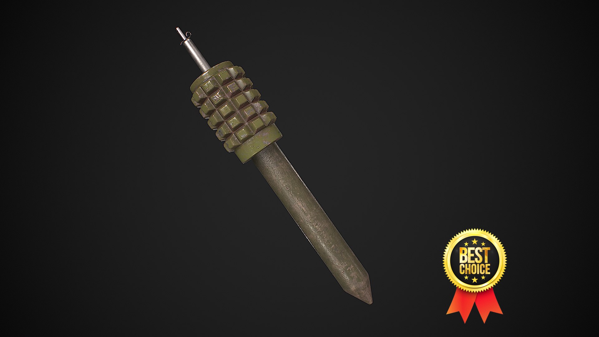 Soviet Anti-Personnel Fragmentation Landmine Barrage POM3-2M Low-poly ...