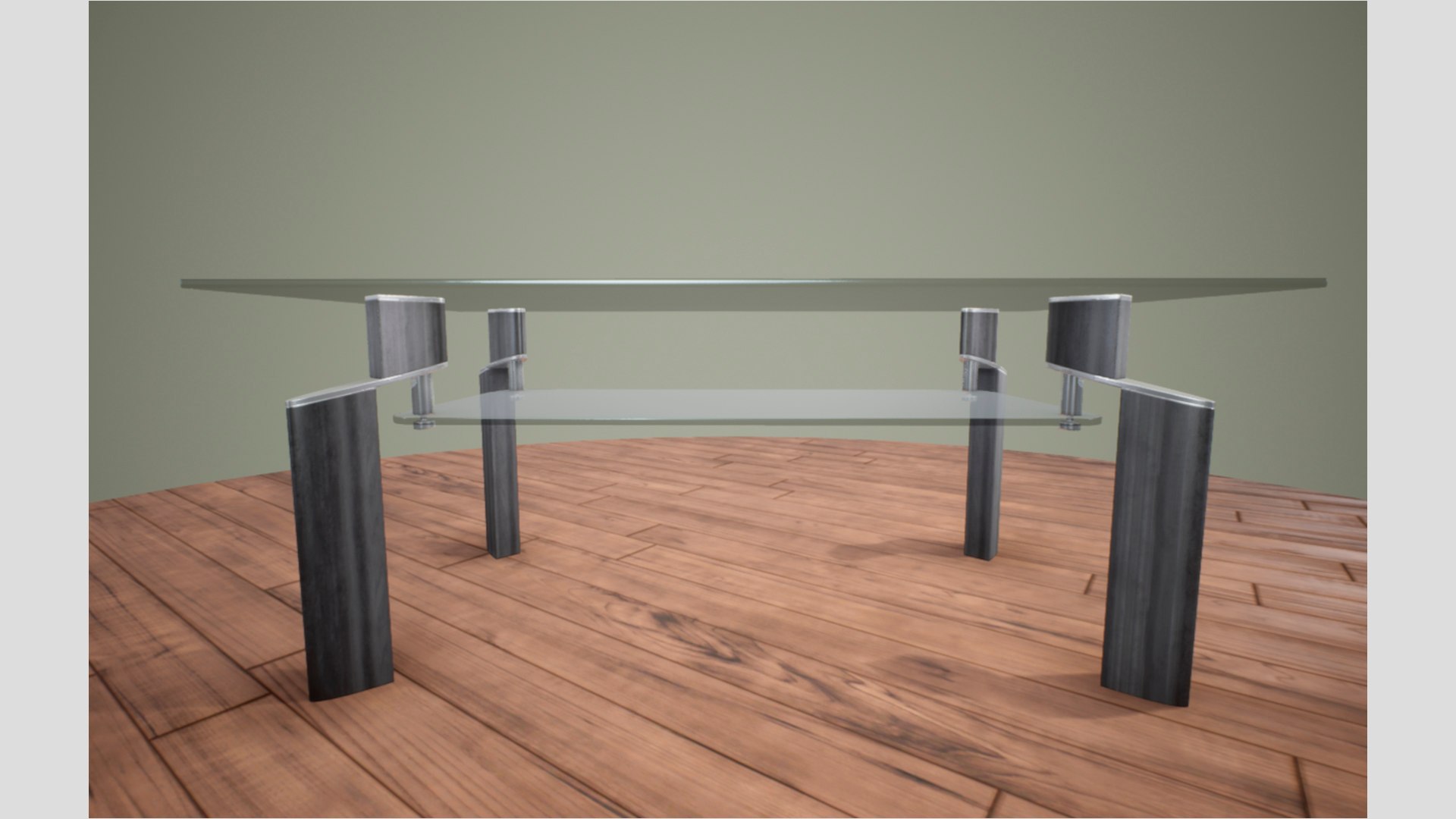 3D Glass Table - TurboSquid 1807492