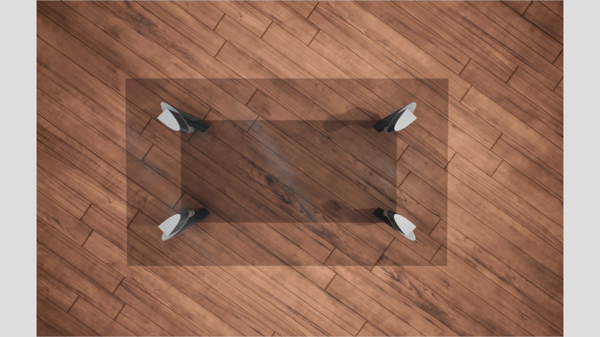 3D Glass Table - TurboSquid 1807492