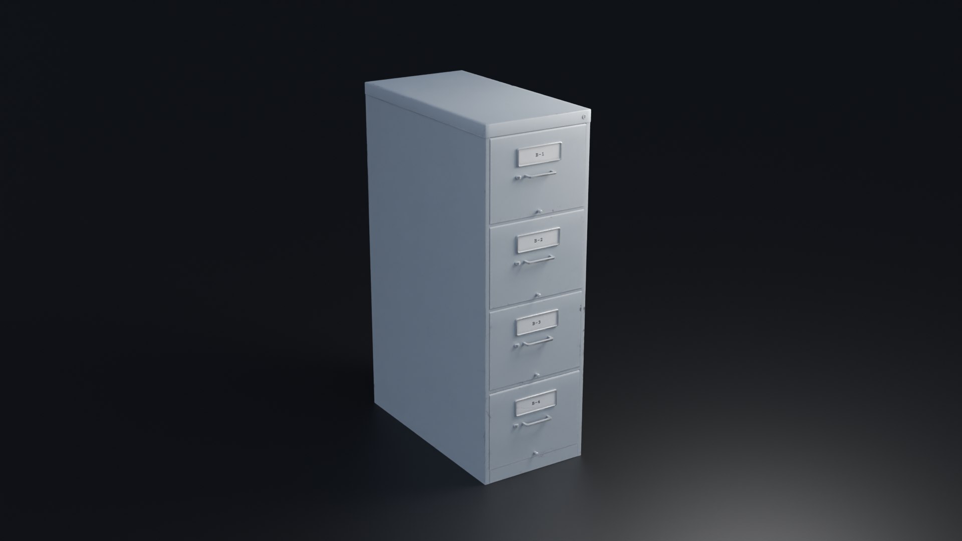Filing Cabinet 4K And 2K Low-poly 3D - TurboSquid 2008135
