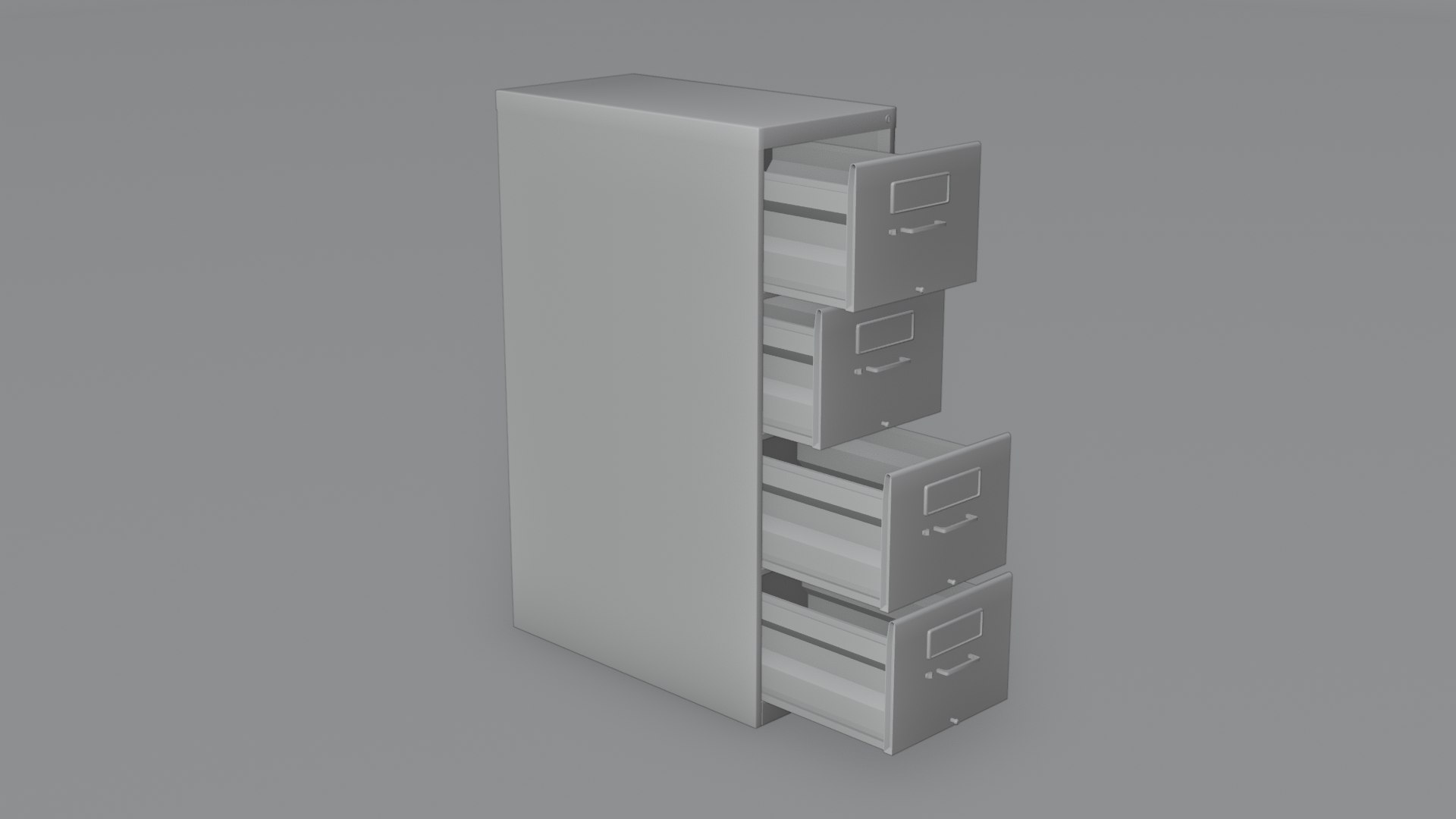 Filing Cabinet 4K And 2K Low-poly 3D - TurboSquid 2008135