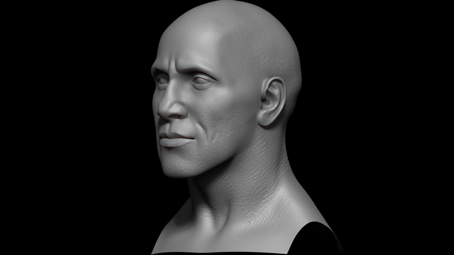 3D Dwayne Johnson Model - TurboSquid 2151542