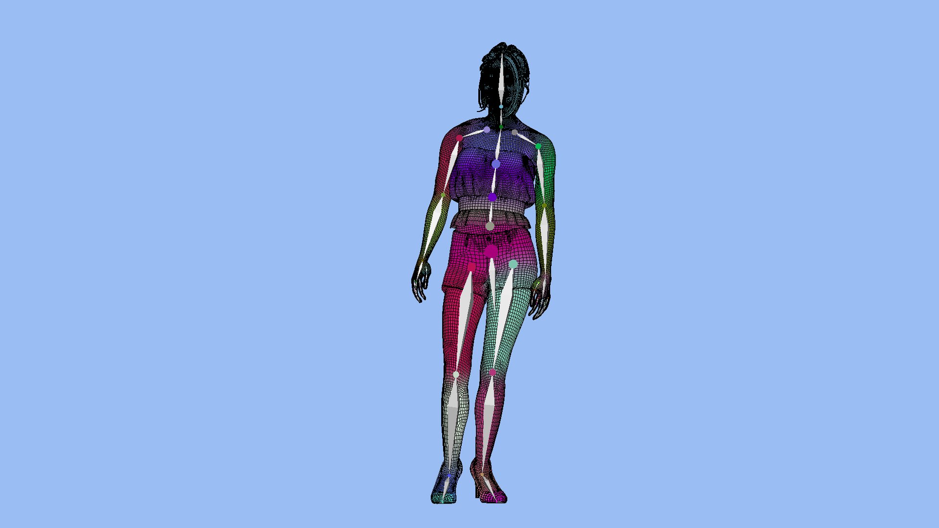3D Casual woman standing - TurboSquid 2087420