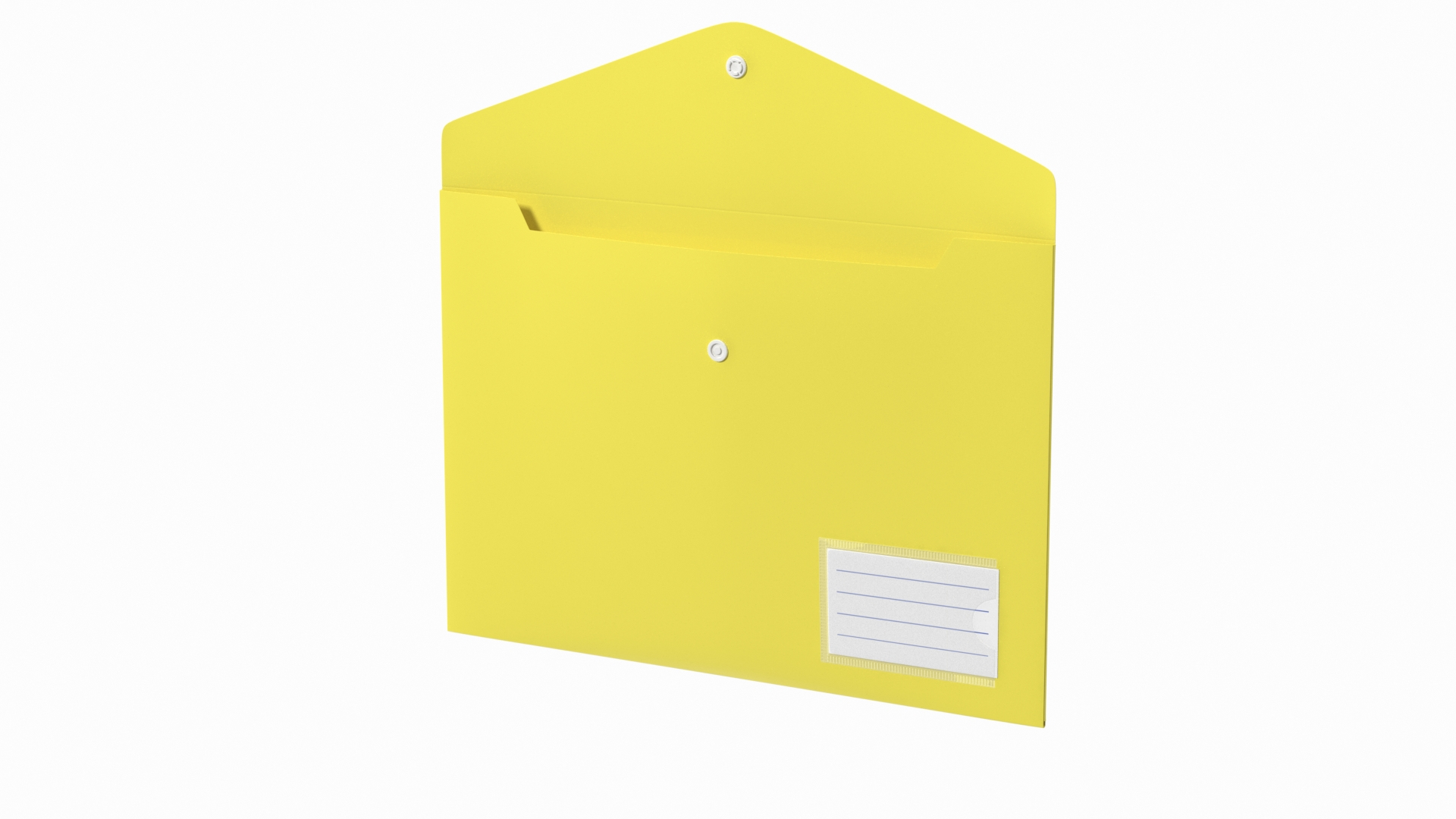 3D Model Plastic Document Folder Open Yellow - TurboSquid 1772213