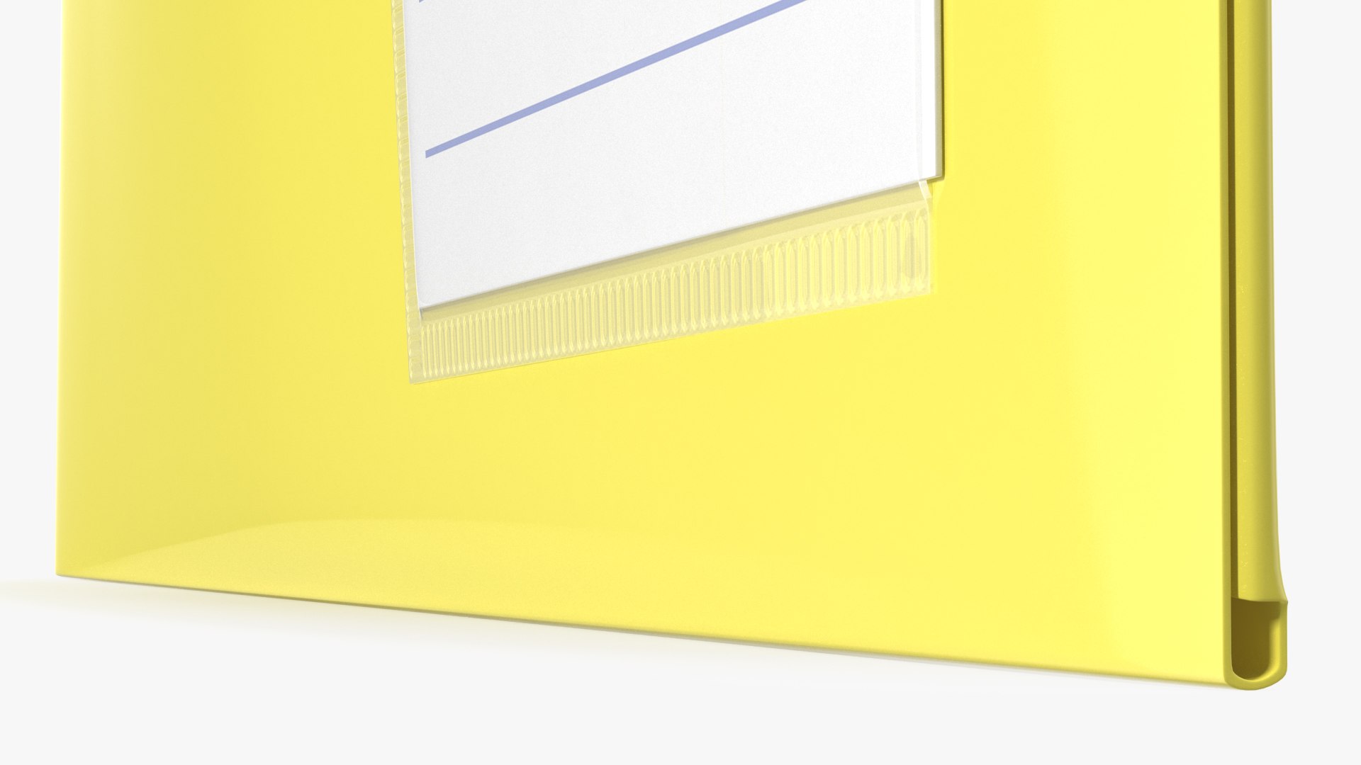 3D Model Plastic Document Folder Open Yellow - TurboSquid 1772213