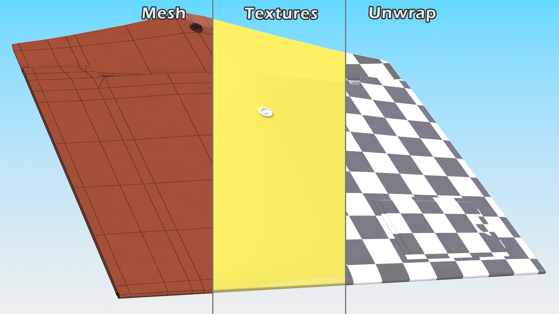 3D Model Plastic Document Folder Open Yellow - TurboSquid 1772213