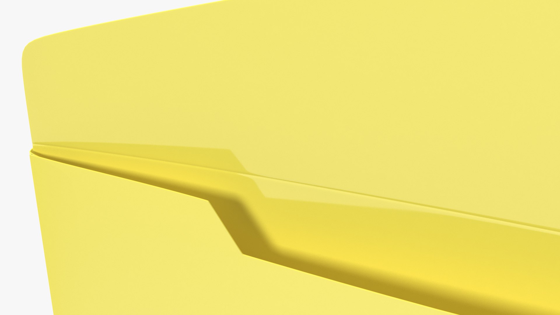 3D Model Plastic Document Folder Open Yellow - TurboSquid 1772213