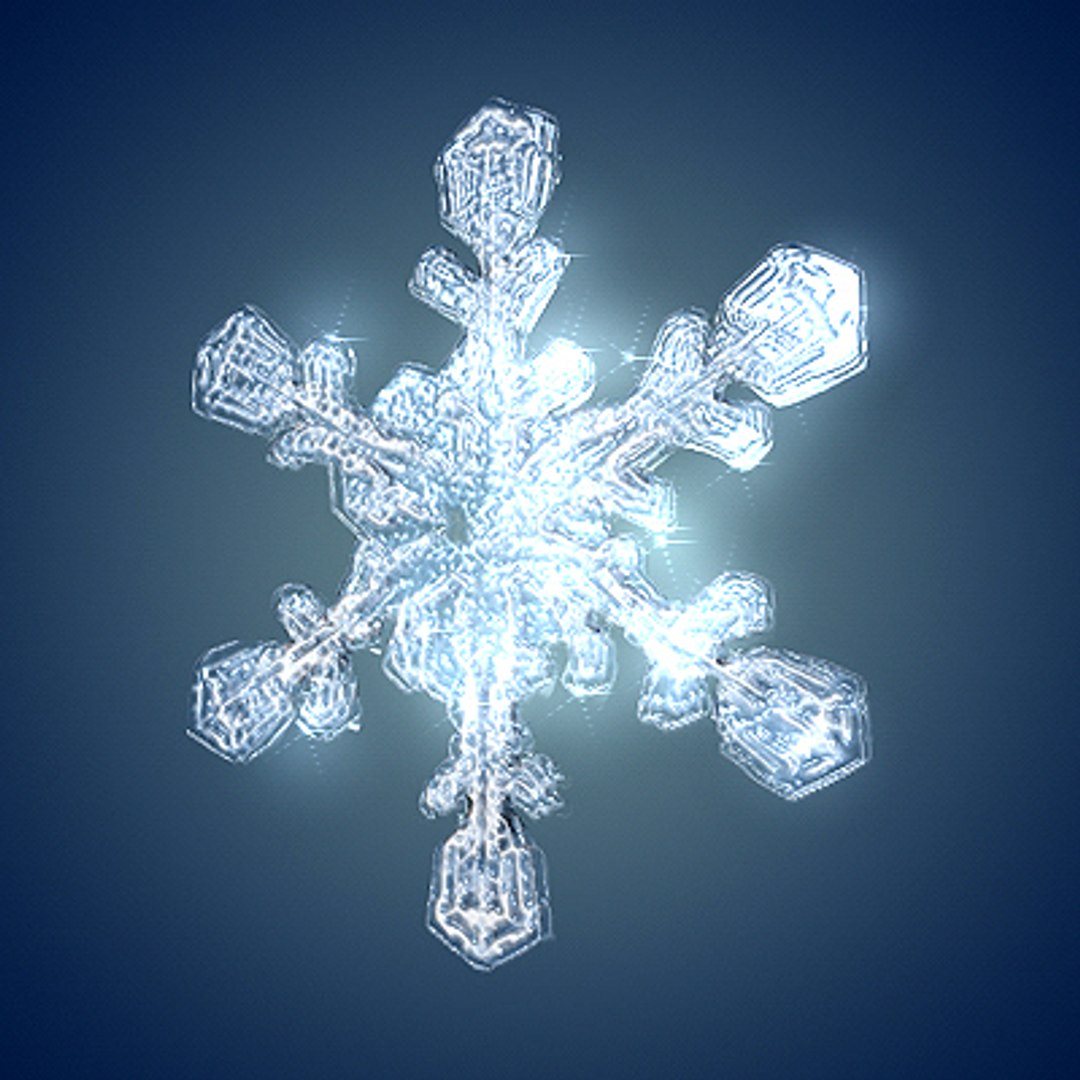 Snow Flakes 3d Model