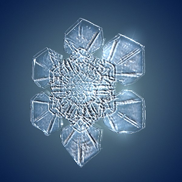 snow flakes 3d model