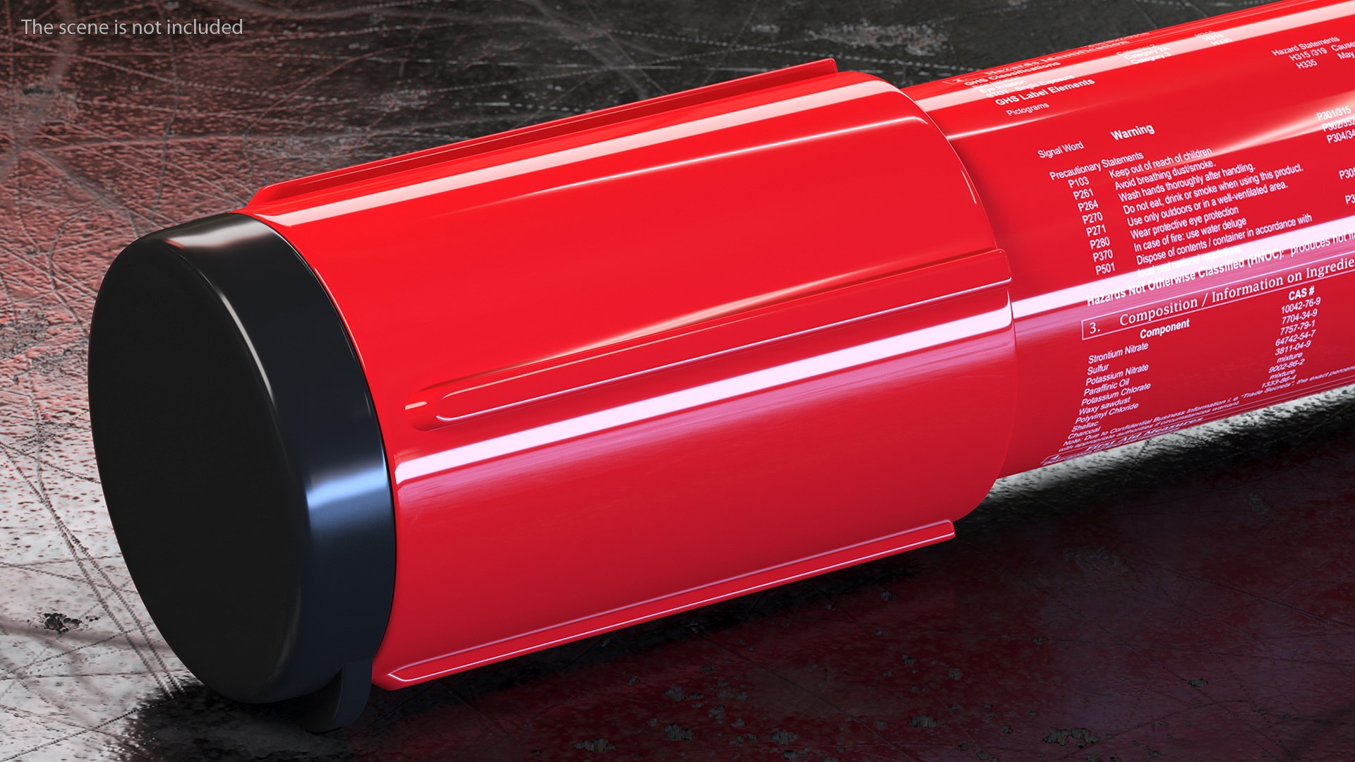 3D Model Orion Safety Hand Held Marine Red Signal Flare - TurboSquid ...