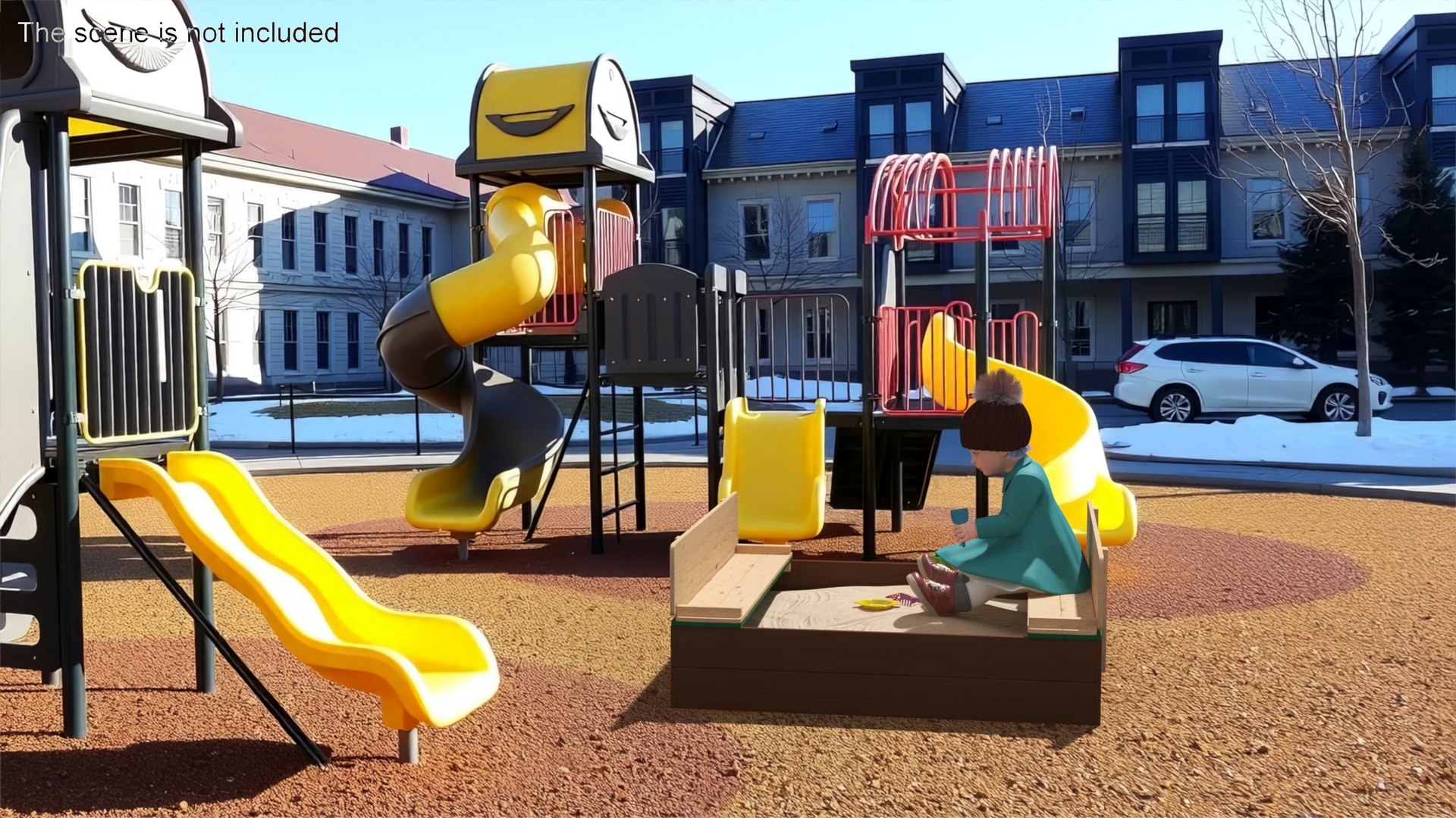 3D Little Girl Playing In Sandpit Fur - TurboSquid 2292875