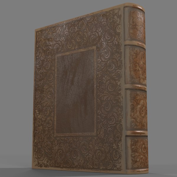 3d old book model