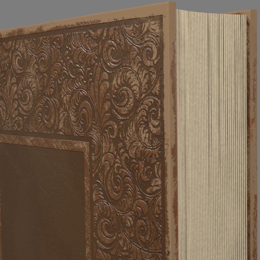 3d Old Book Model