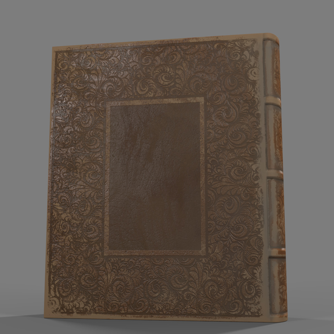 3d Old Book Model