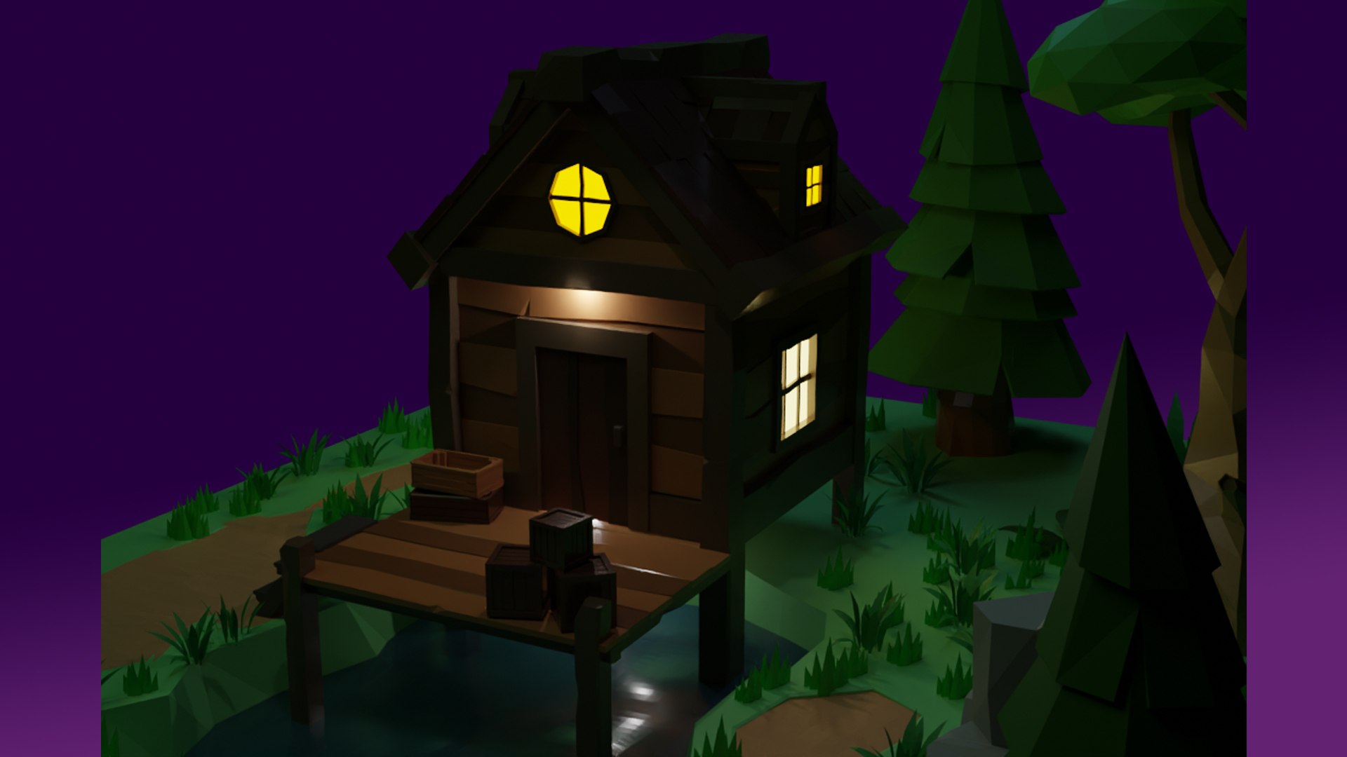 3D Countryside Cottage 01 Blend - TurboSquid 2221898