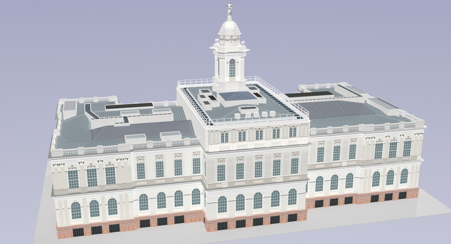 3D Model New York City Hall - TurboSquid 1382104
