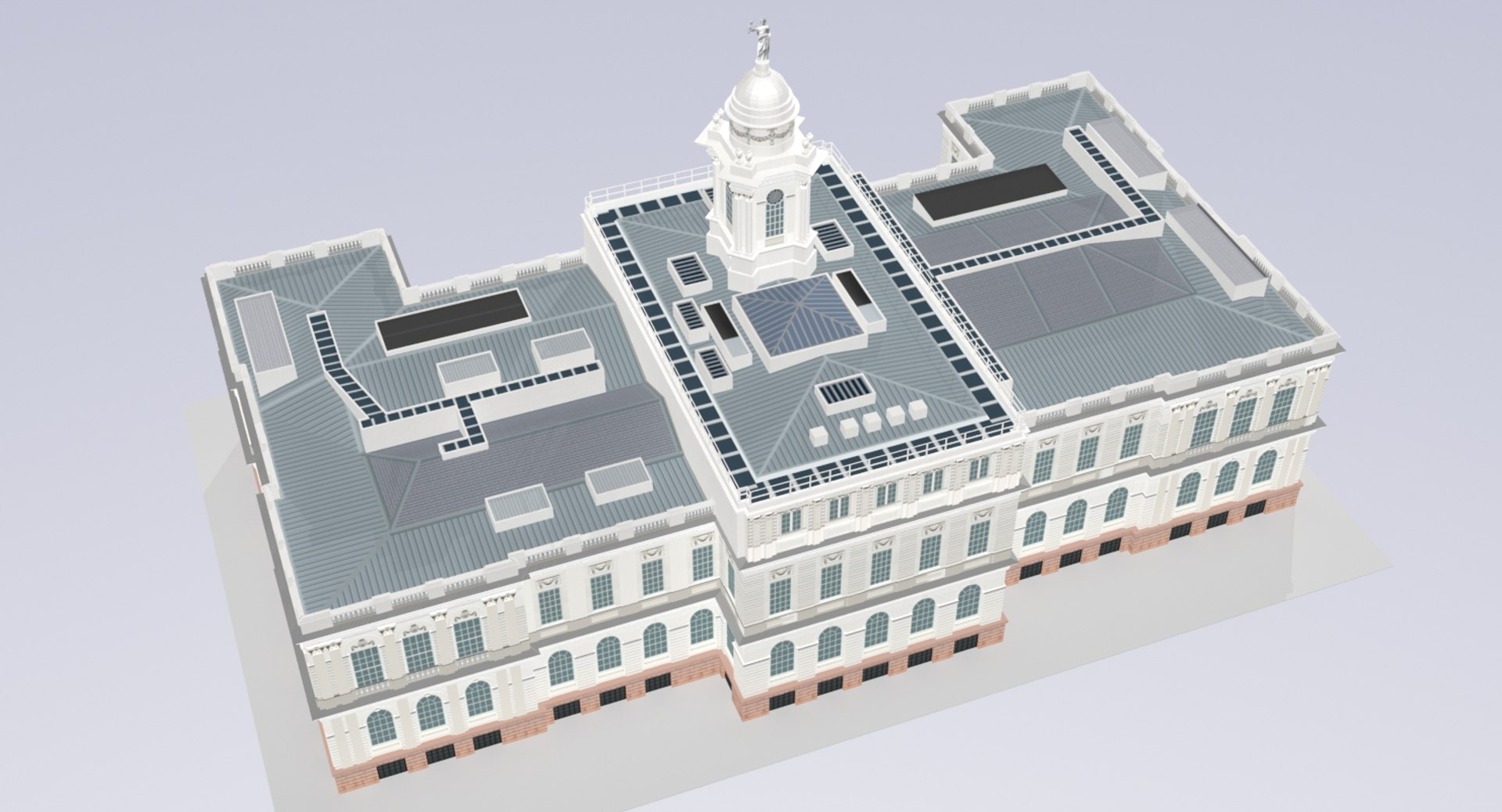 3D Model New York City Hall - TurboSquid 1382104