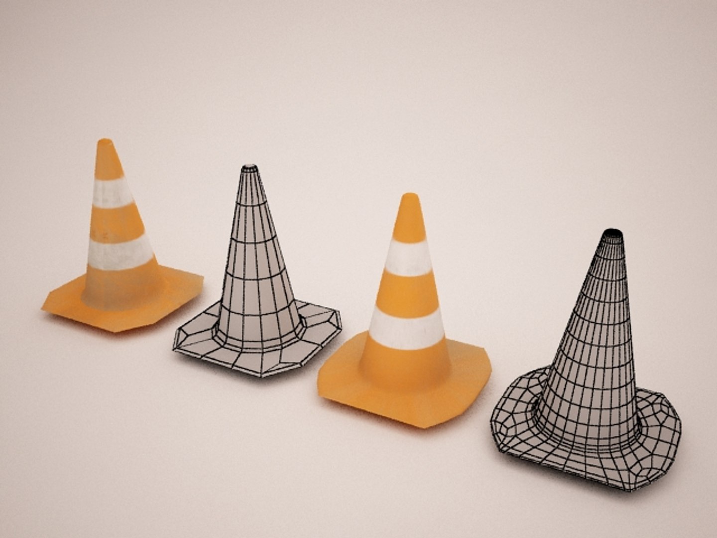 traffic cone 3d model
