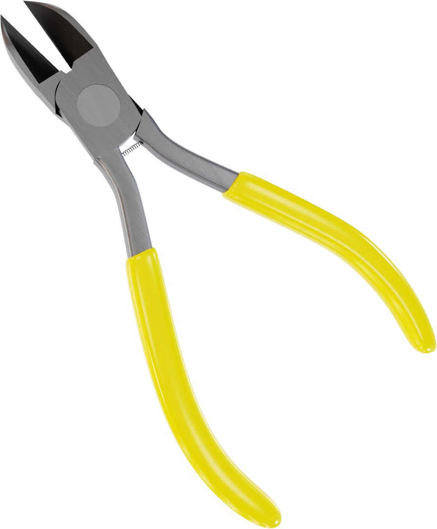 Side Cutter Pliers Tool Diagonal Animated Model - TurboSquid 1915839