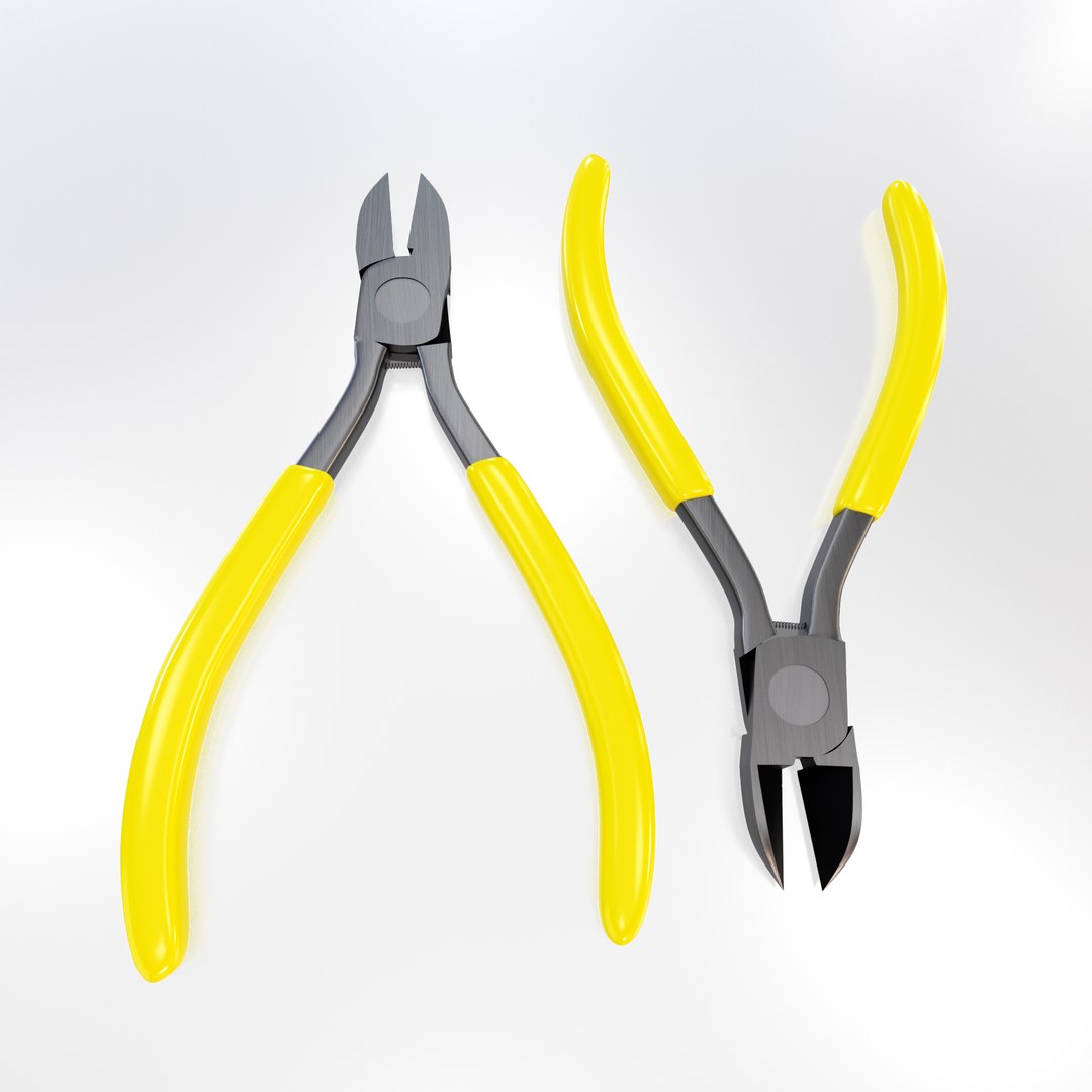 Side Cutter Pliers Tool Diagonal Animated Model - TurboSquid 1915839