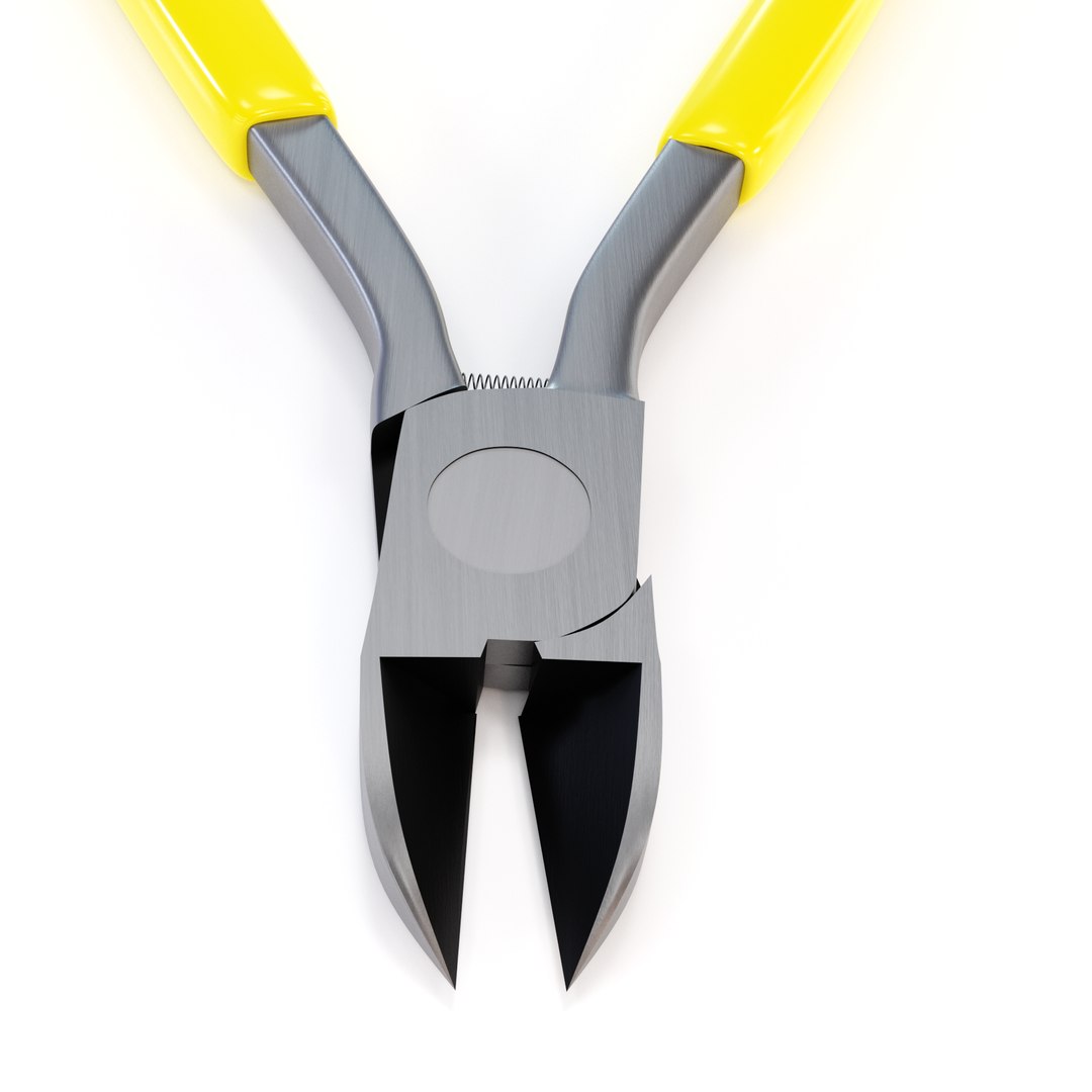Side Cutter Pliers Tool Diagonal Animated Model - TurboSquid 1915839