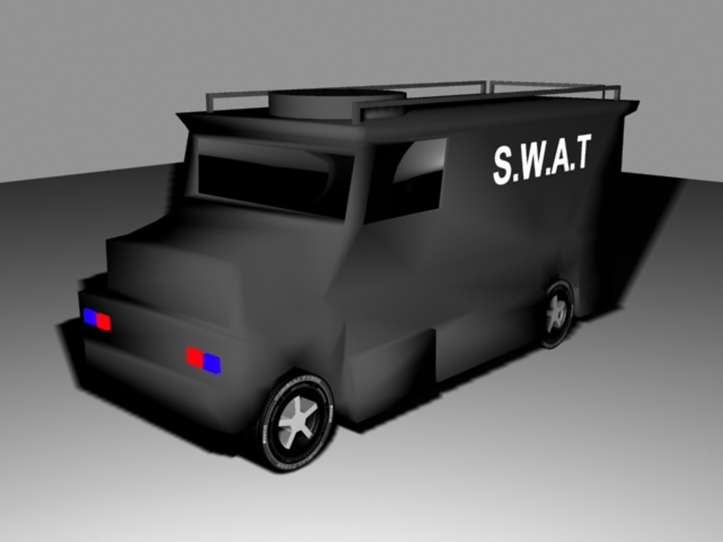3d Swat Truck Model