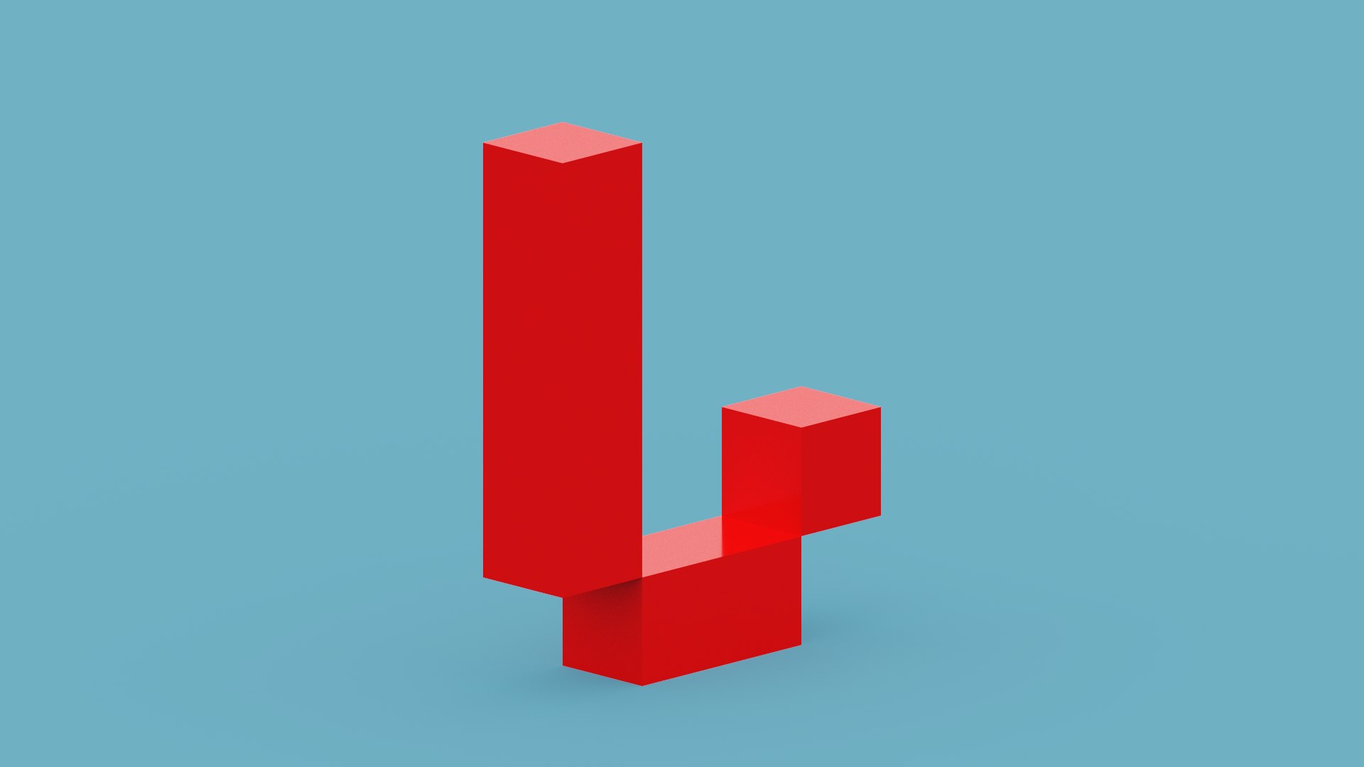 3D Pixel Letter J - TurboSquid 1981309