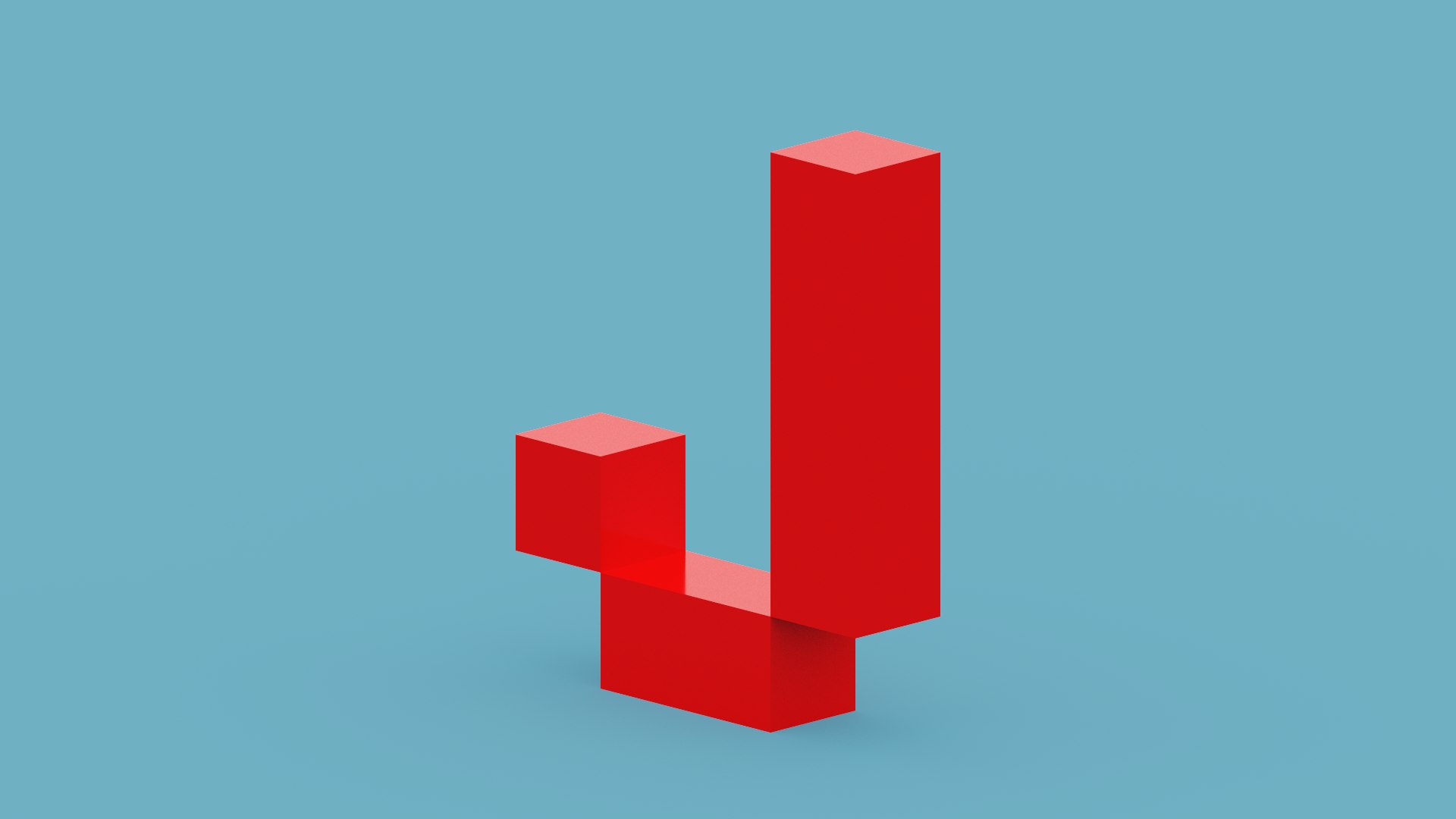 3D Pixel Letter J - TurboSquid 1981309