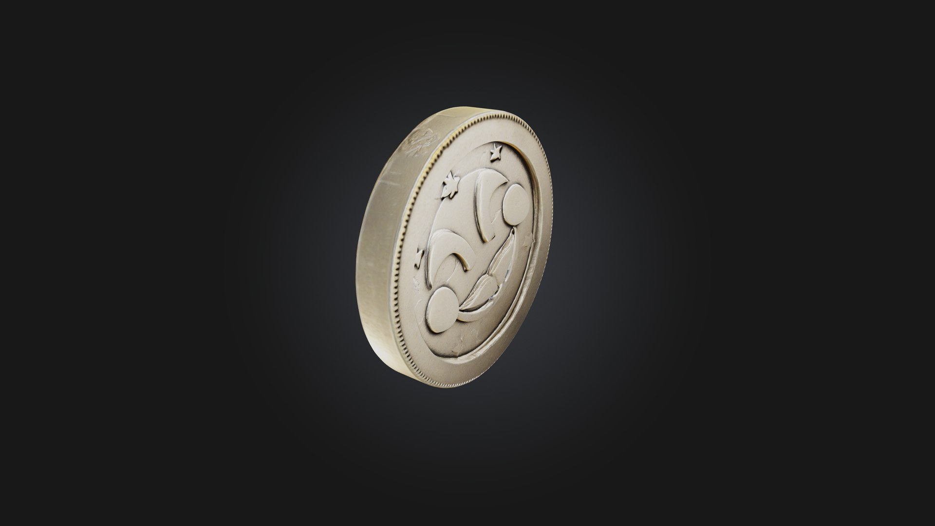 3D Cartoon Coin - TurboSquid 2291586