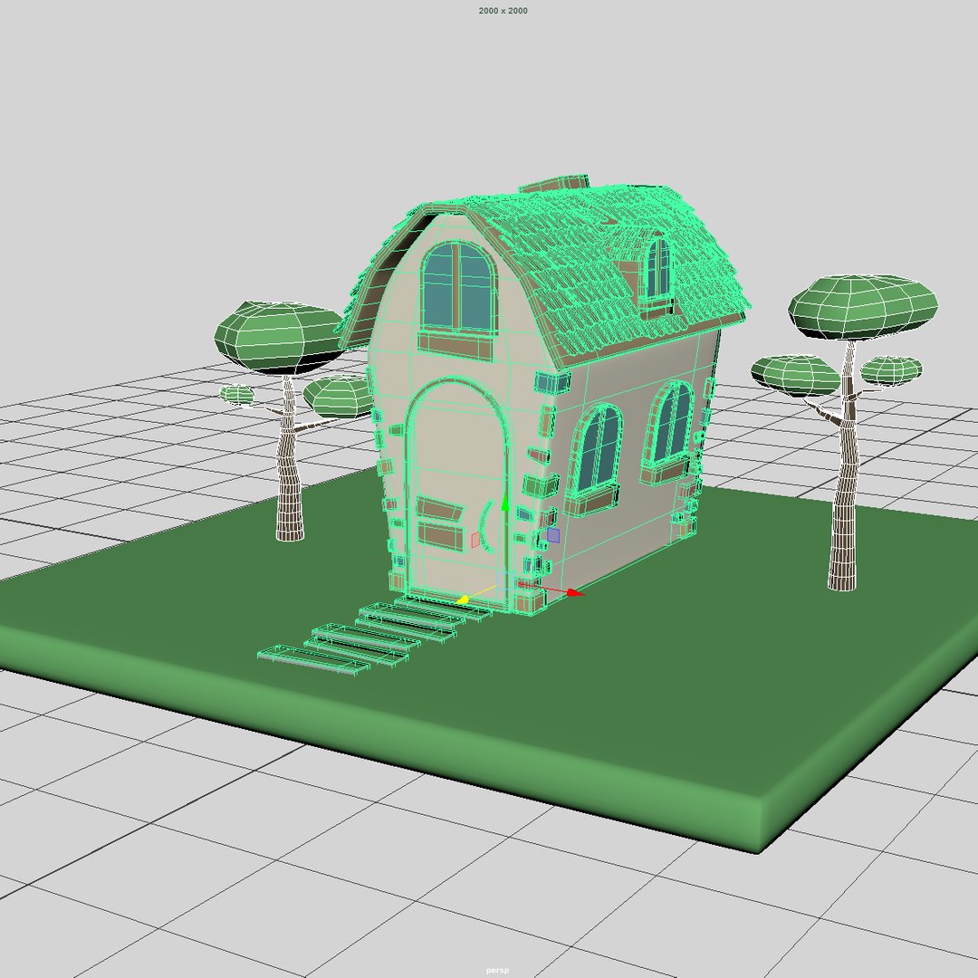 fbx simple cartoon house