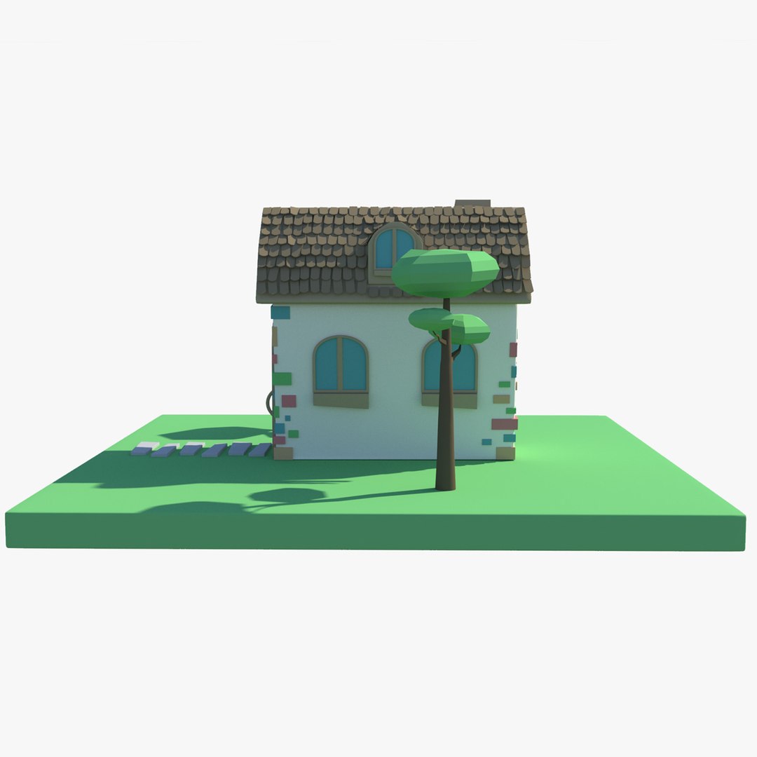 fbx simple cartoon house