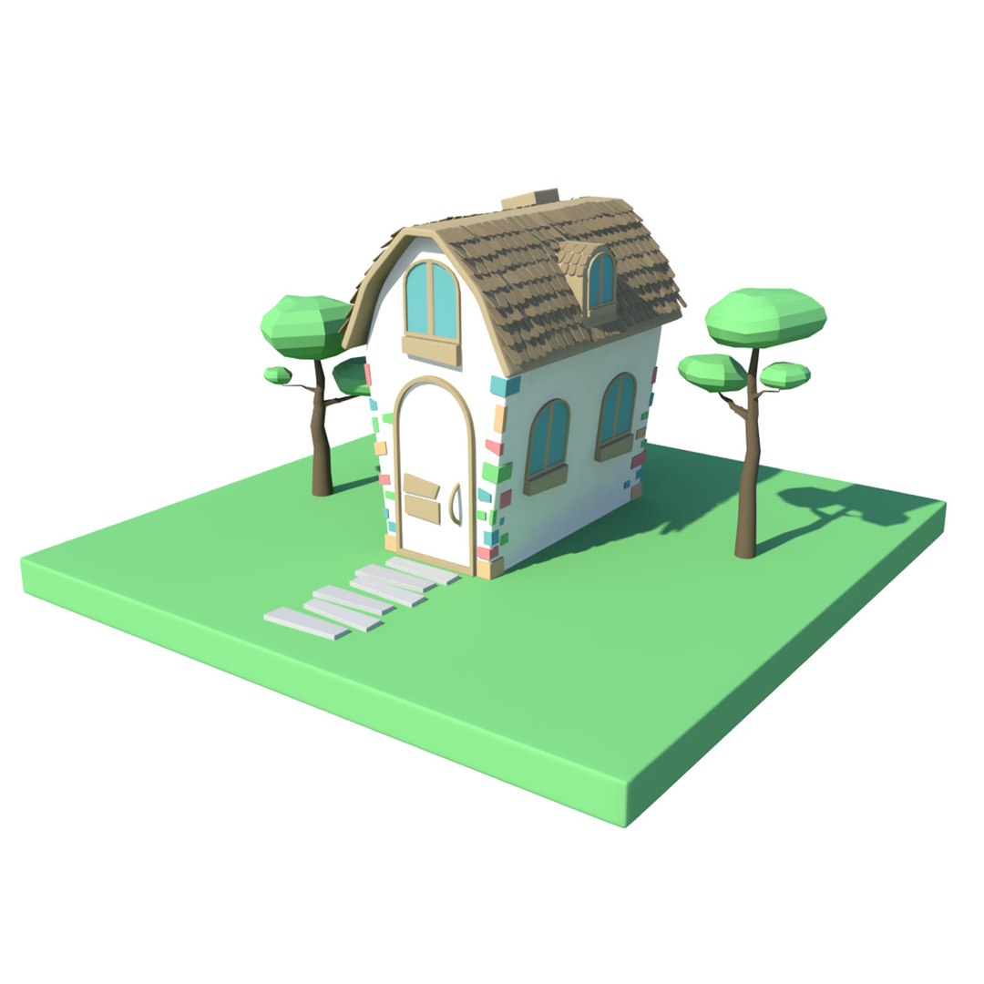 fbx simple cartoon house