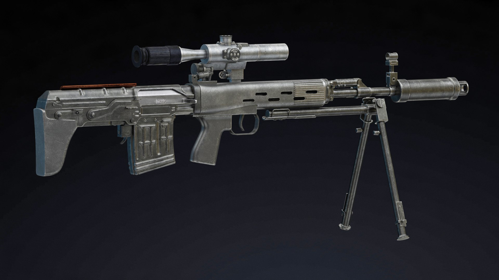 3D Dragunov SVU Low Poly Realistic - TurboSquid 1901756