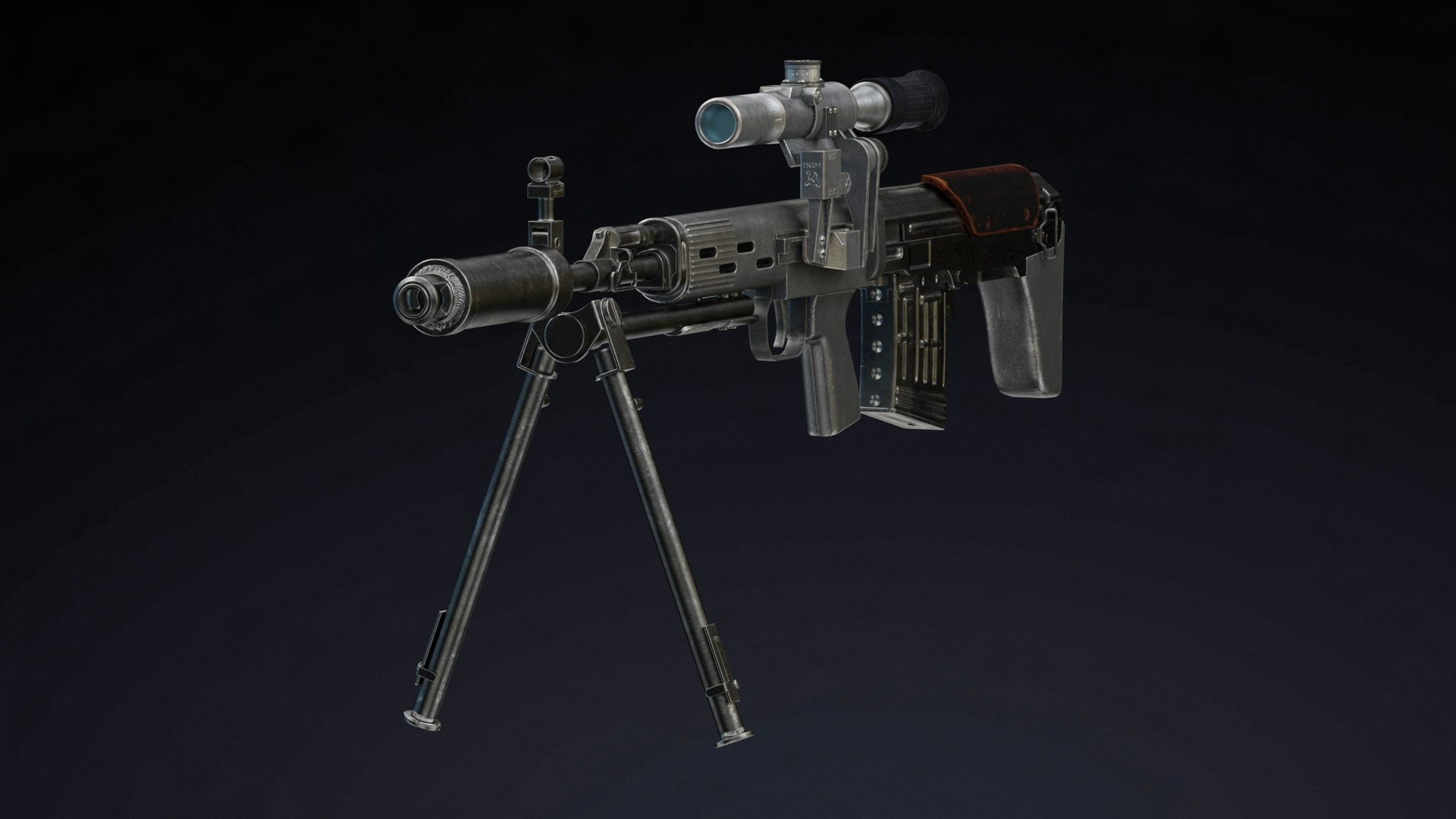 3D Dragunov SVU Low Poly Realistic - TurboSquid 1901756