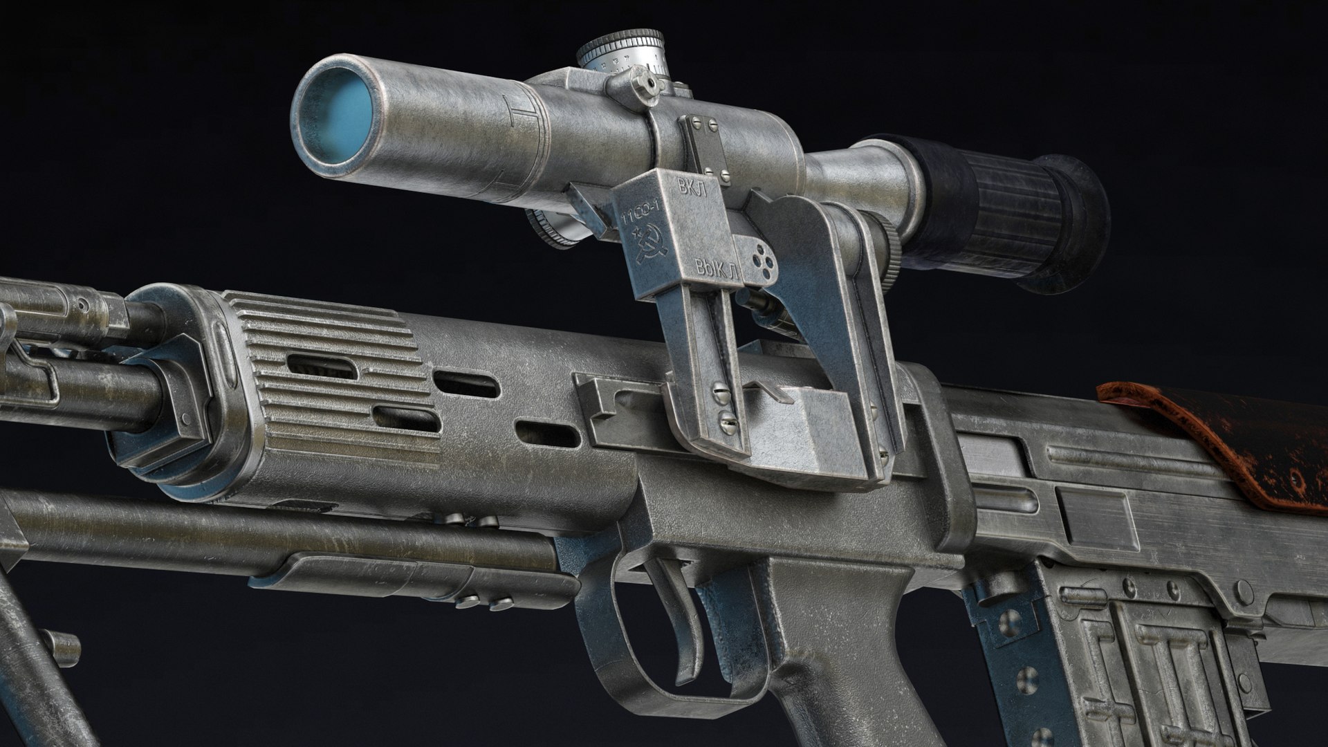 3D Dragunov SVU Low Poly Realistic - TurboSquid 1901756