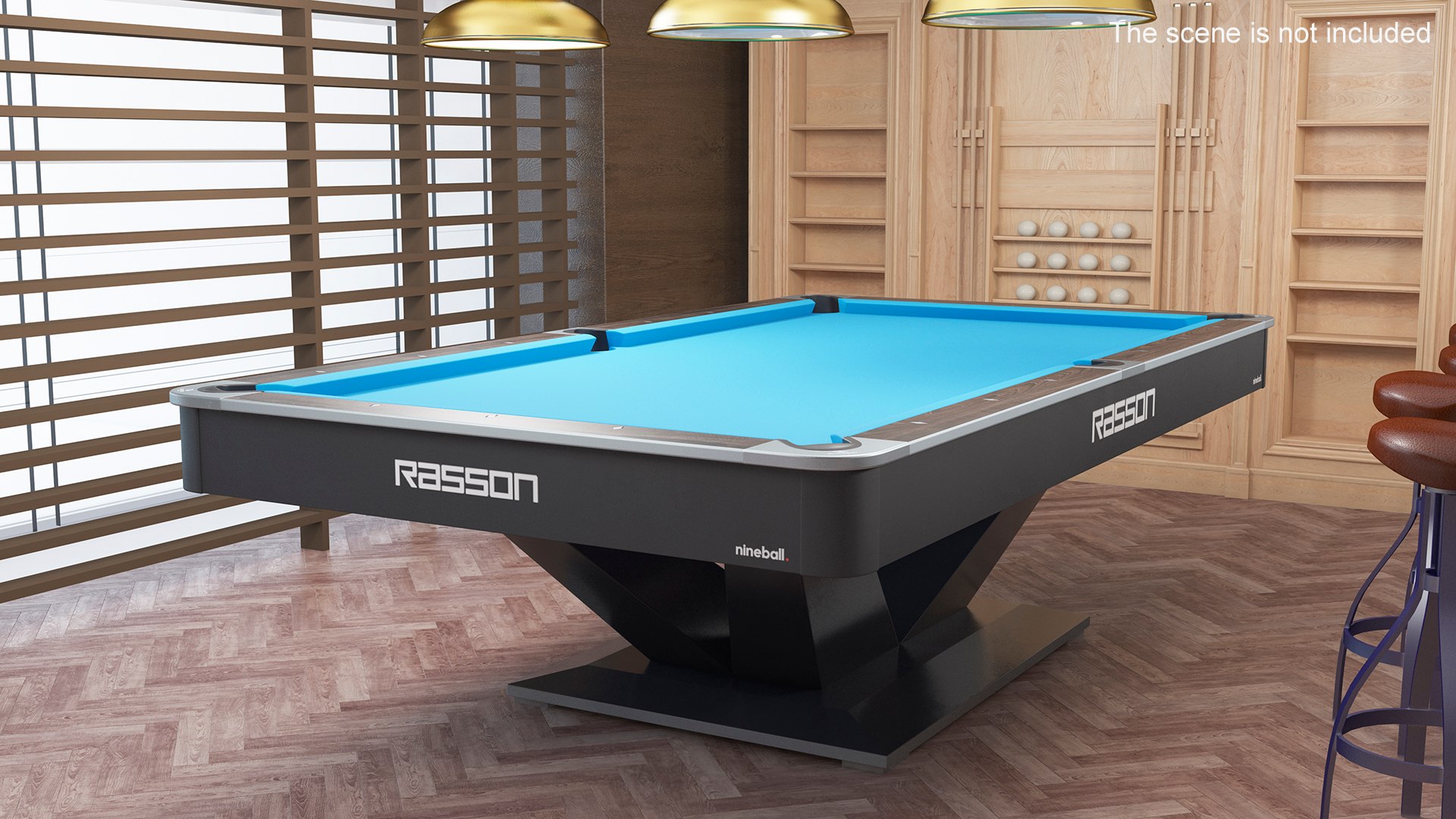 3D Billiards Table Rasson Blue Model - TurboSquid 2189653