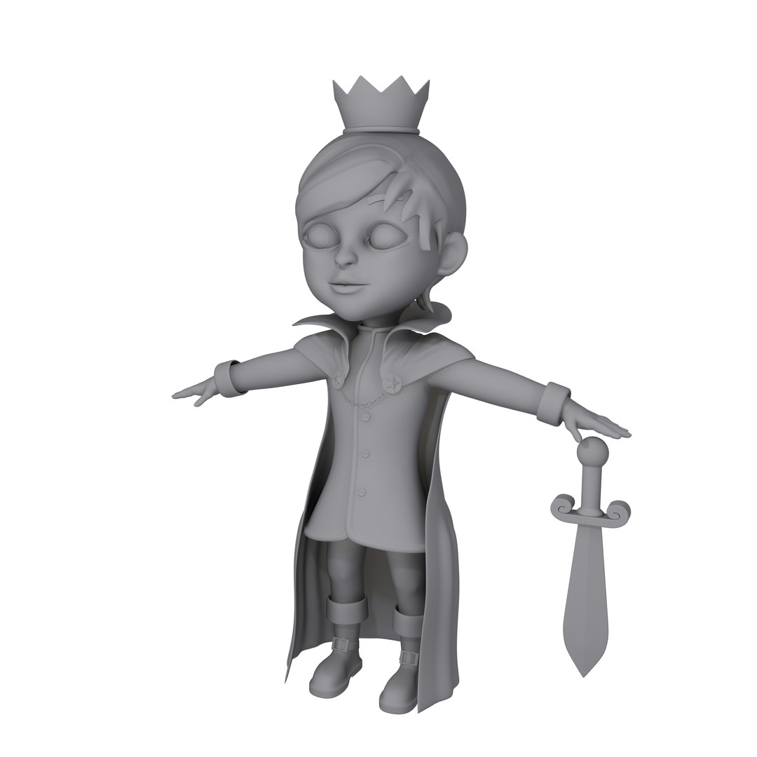 Prince cartoon 3D model - TurboSquid 1535892