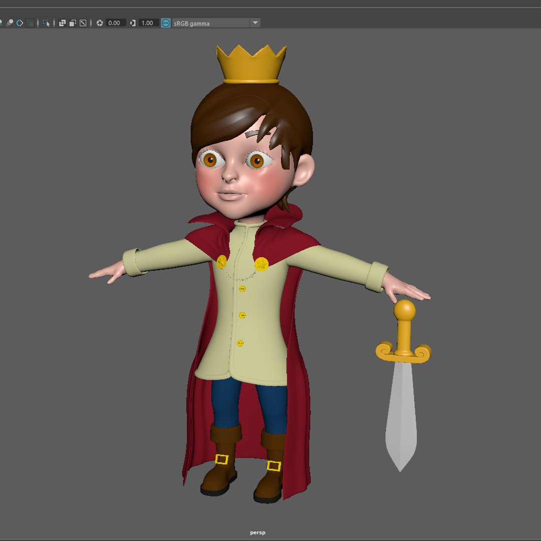 Prince cartoon 3D model - TurboSquid 1535892