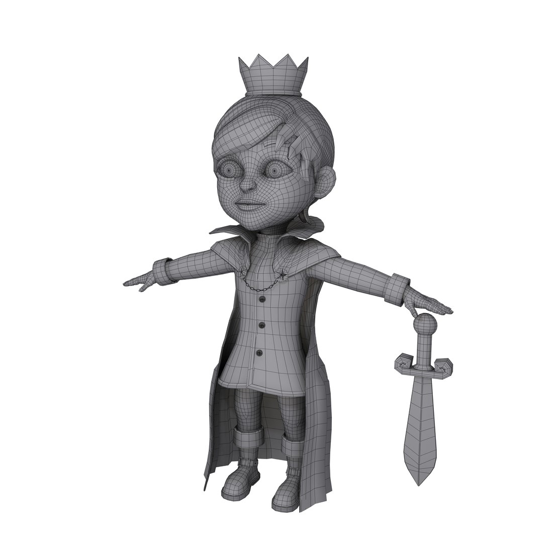 Prince cartoon 3D model - TurboSquid 1535892
