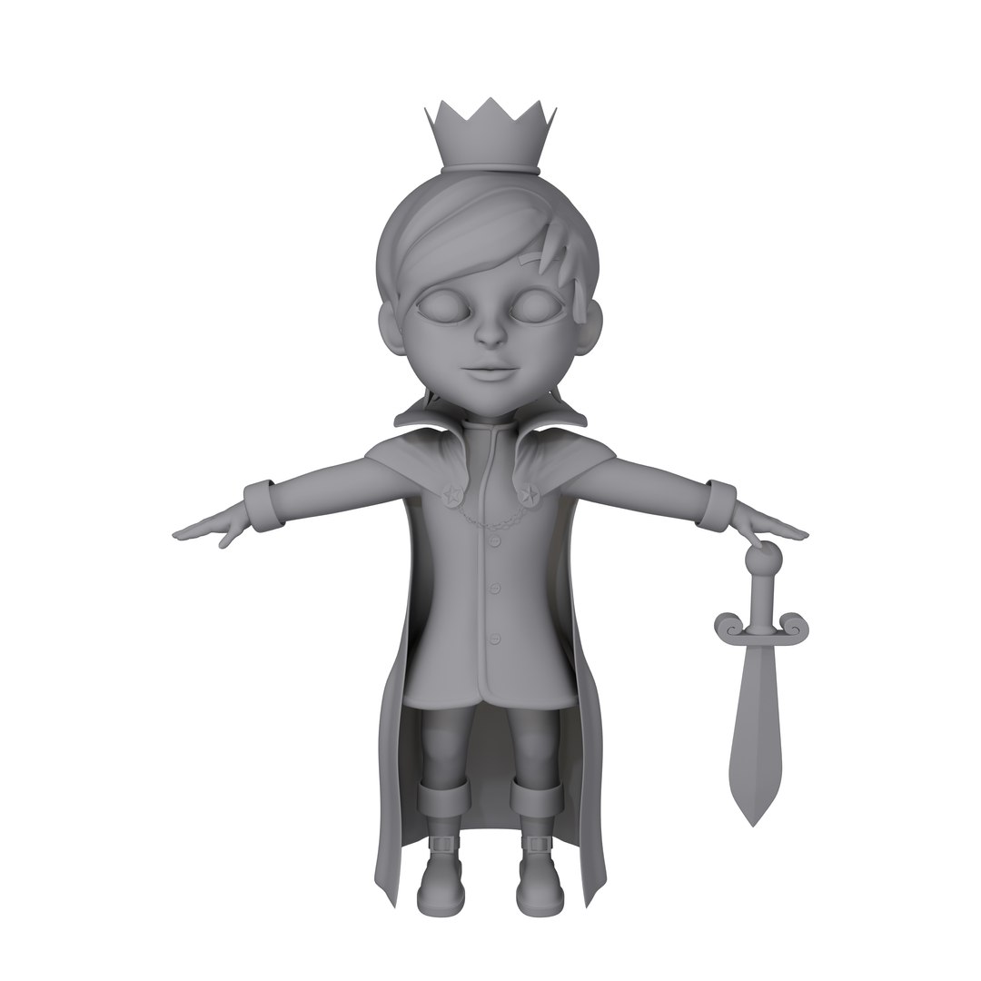 Prince cartoon 3D model - TurboSquid 1535892