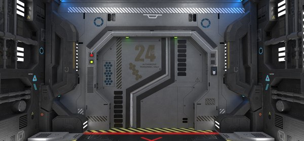Sci-fi interior block 1 3D model - TurboSquid 1320154