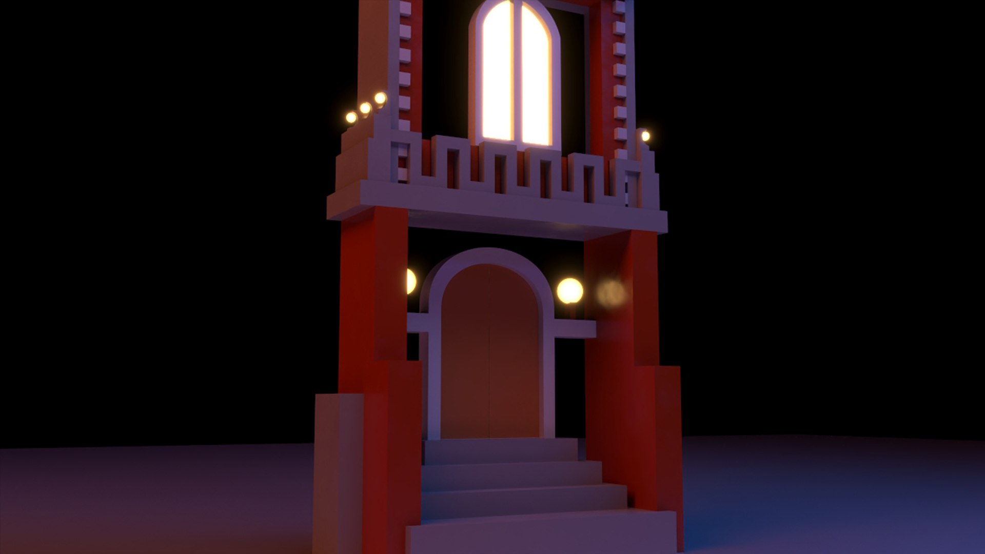 3D Christmas Tower Solid - TurboSquid 2164408